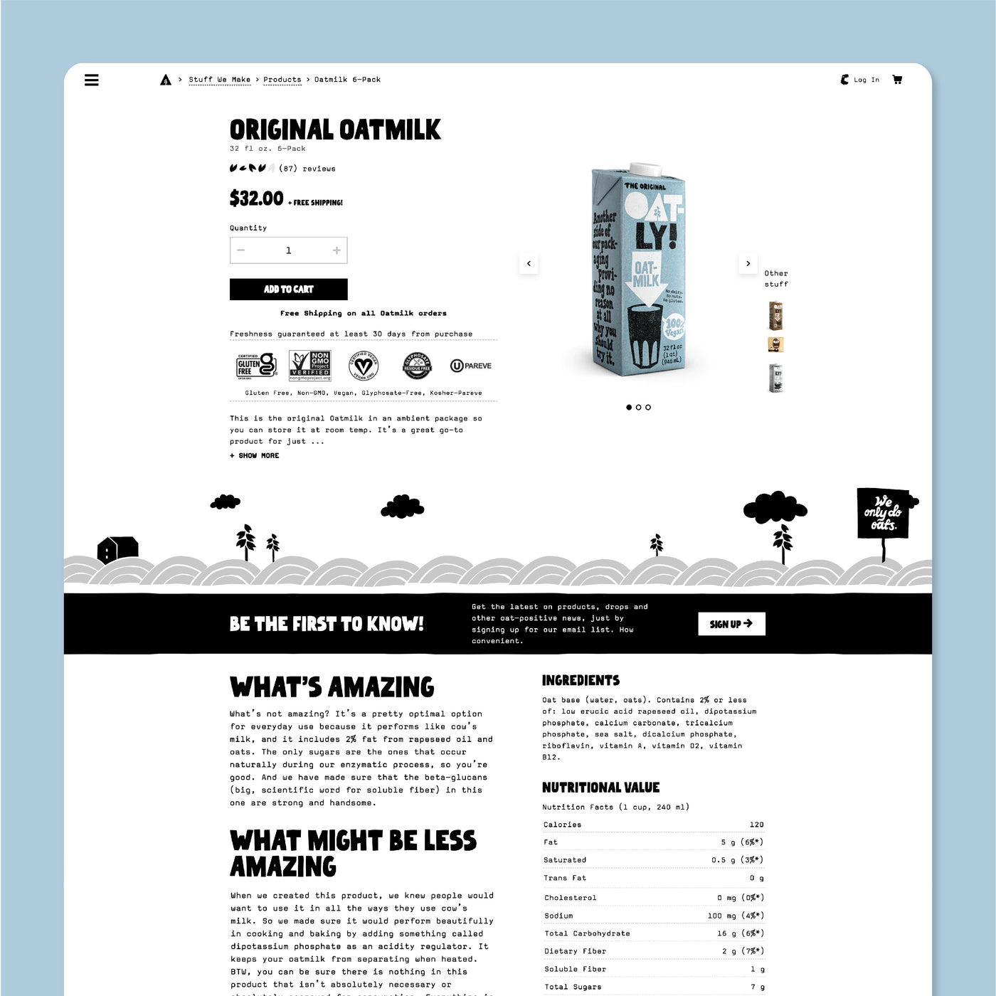 Oatly: Shopify Design, Development & Optimization by Netalico