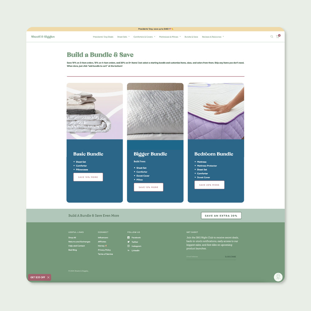 Sheets & Giggles: Shopify Development & Optimization by Netalico